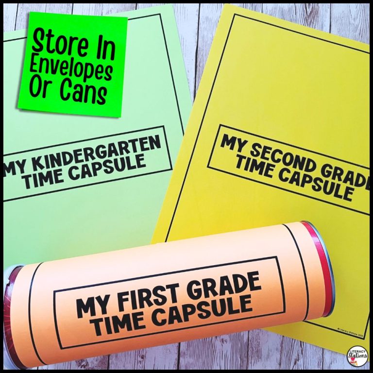 First Grade Time Capsule Activity That Shows Student Growth from Day ...
