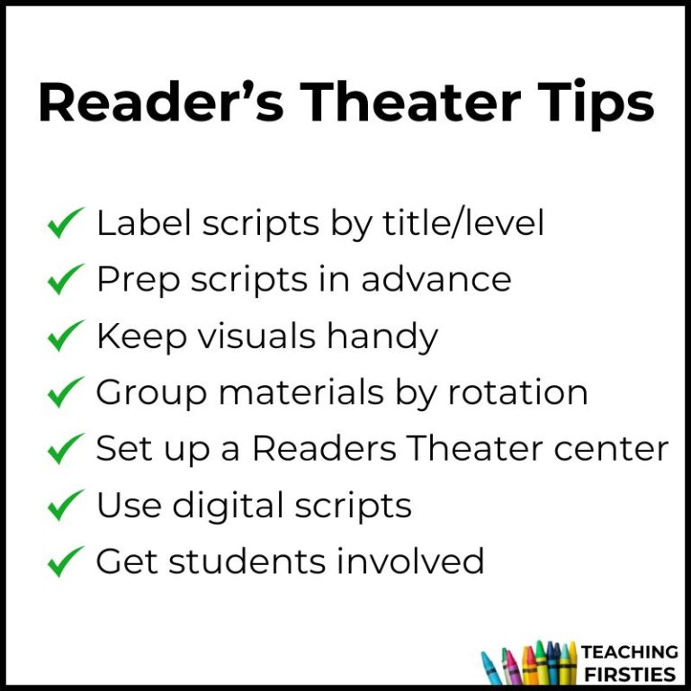 Organizing Readers Theater Materials: 7 Tips To Keep Practice Running ...