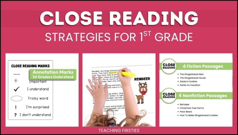 10 Close Reading Strategies You Can Use With Your 1st Grade Students ...