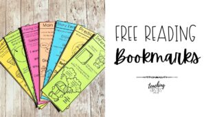 17 Free Reading Bookmarks To Use In Your Literacy Centers