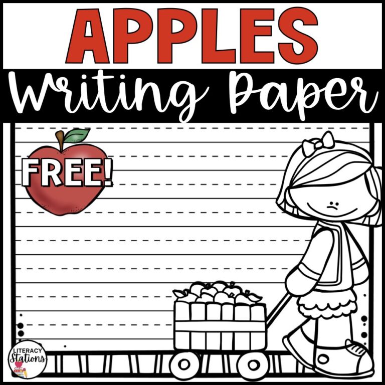 Easy Apple Writing Ideas For First Grade (Includes Free Apple Themed ...